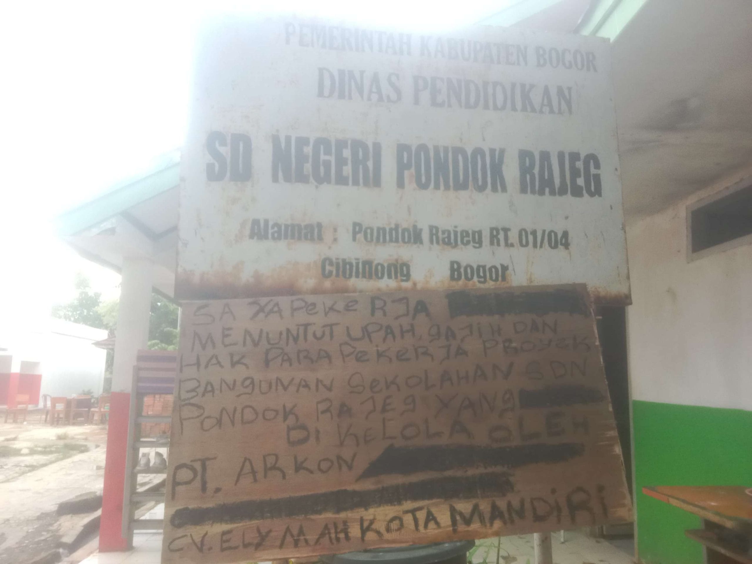 Gaji Tukang Tak Dibayar Dalam Proyek Pembangunan RKB, SDN Pondok Rajeg ...