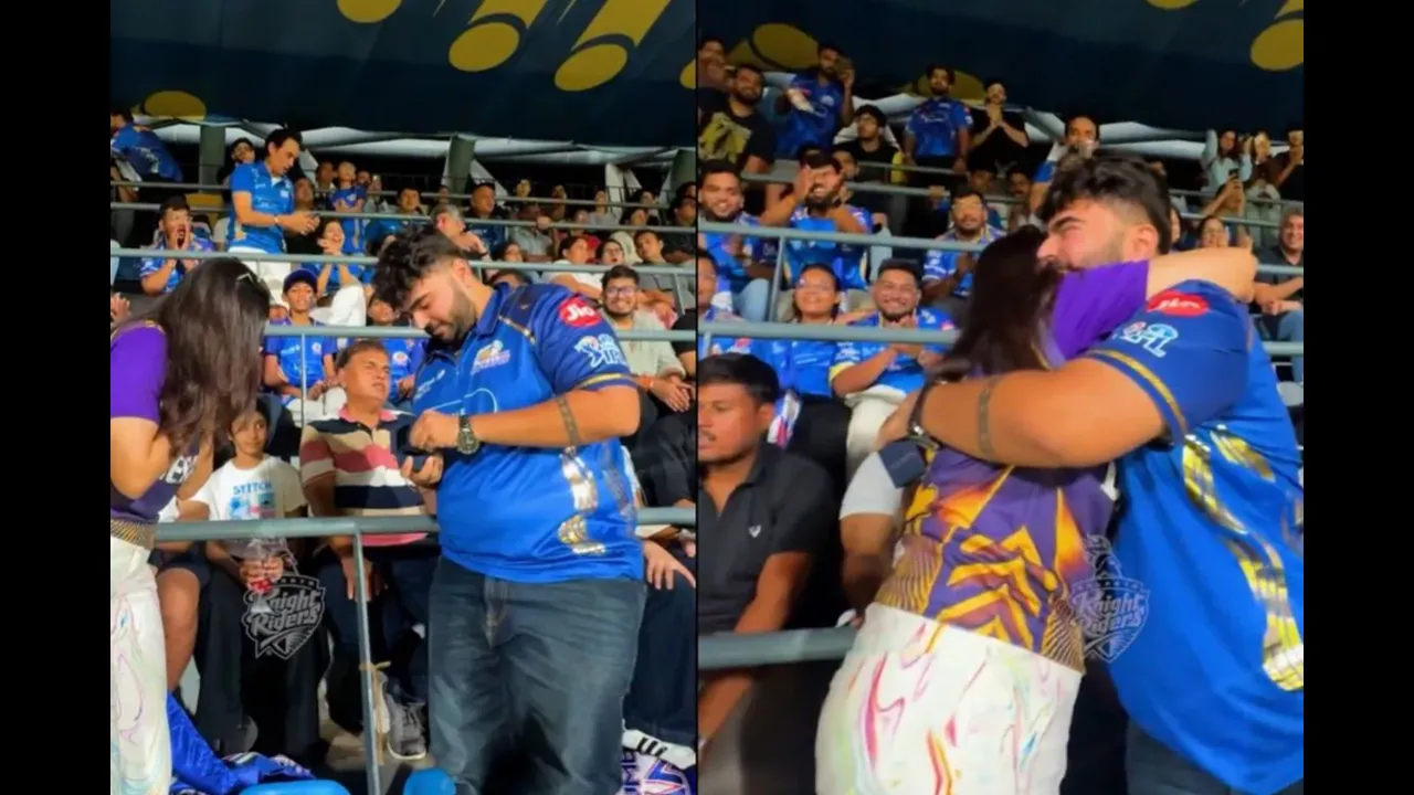Love gone wrong at IPL 2026: MI fan loses ring while proposing to KKR ...